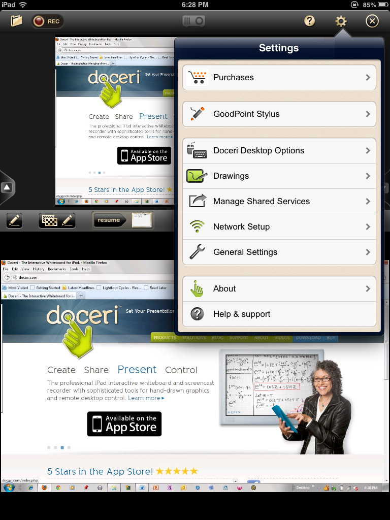 App Review: Doceri Combines Screencasting, Desktop Control, Whiteboard